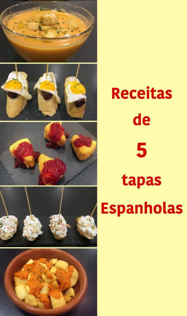 5 receitas de tapas espanholas