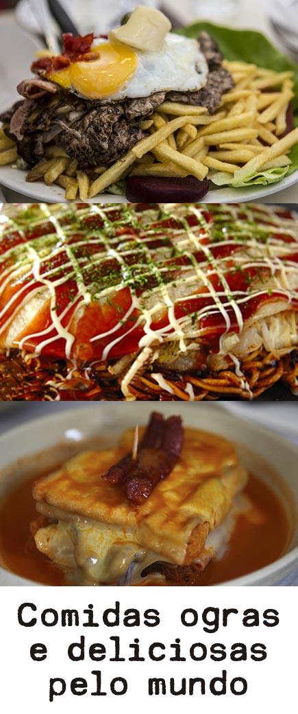 Comidas ogras e deliciosas pelo mundo